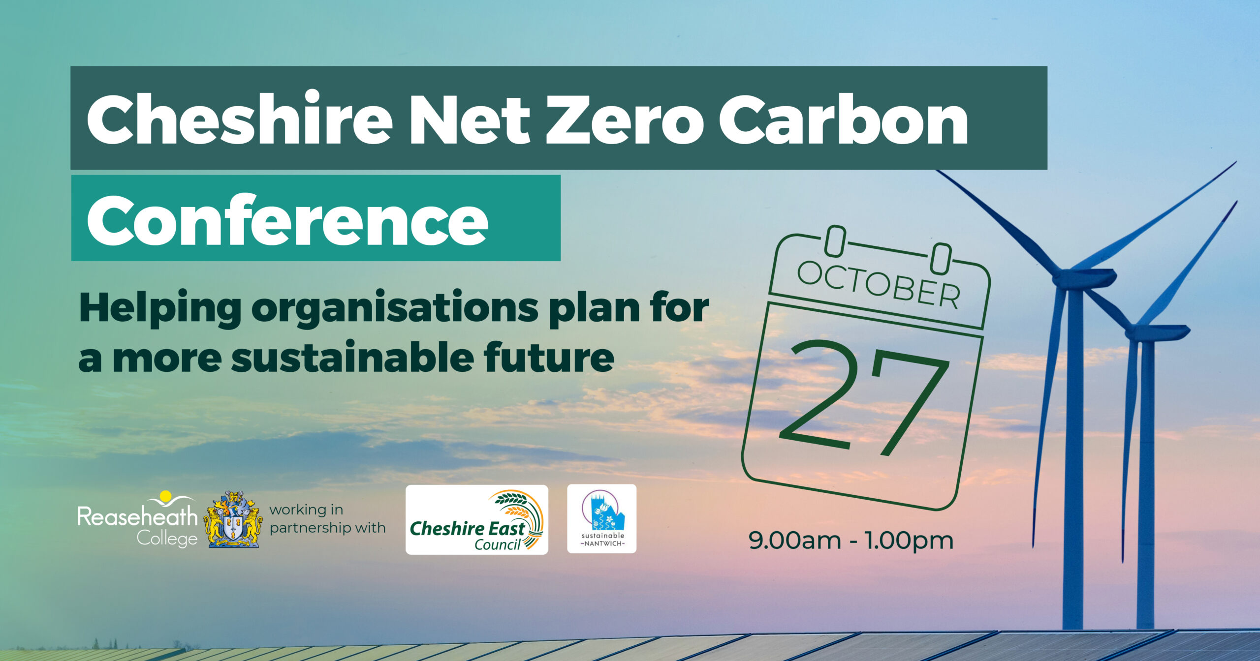 Cheshire Net Zero Carbon Conference - Reaseheath Business Hub